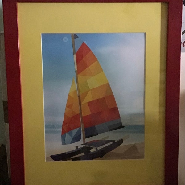 Vibrant Yellow Picture Frame Mat With White Core - Available in ...