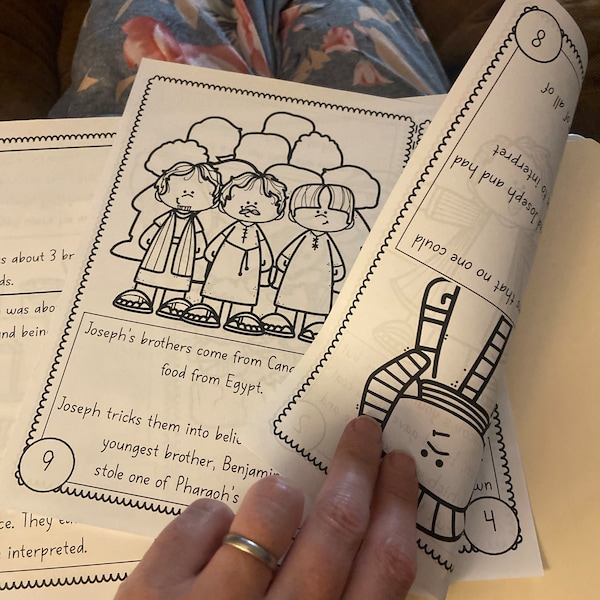 Story of Joseph Booklet // Printable Book About Joseph, His Brothers ...