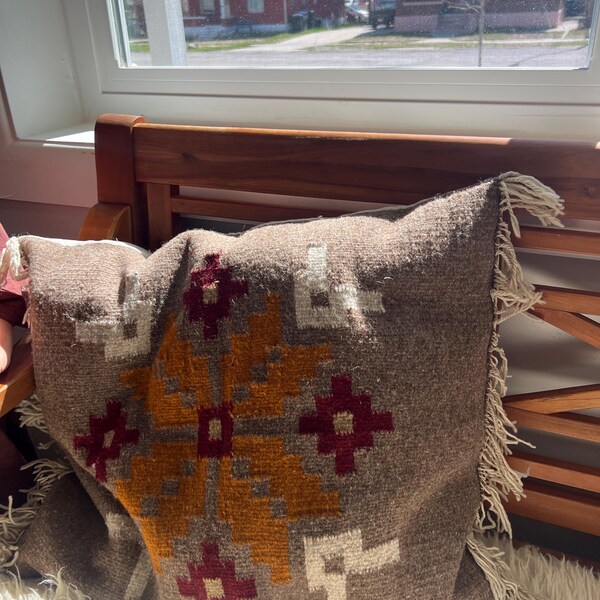 Vintage Norwegian Needlepoint | Scandi Wall Hanging | Rosemaling ...