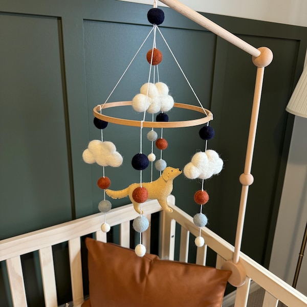 Horse Mobile Felt, Horse Baby Mobile for Neutral Nursery, Horse Crib ...