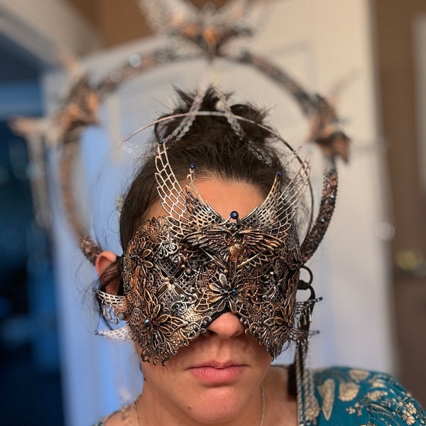 Chest Armor, gargoyle Collar, Larp, Gothic, Cathedral Headpiece, Wings ...