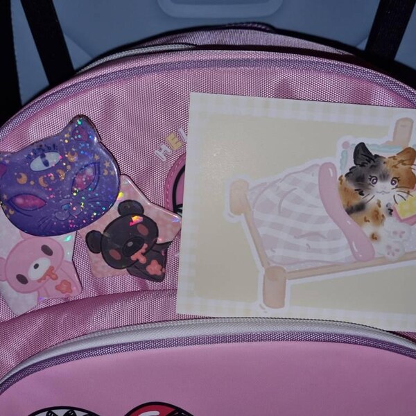 Gloomy Badge Set | Kawaii, Alt, Holographic Heart Badge, Anime ...