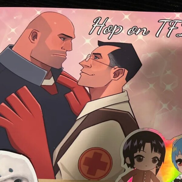 Hop on TF2 Heavy X Medic Old Man Yaoi BL A5 Print - Etsy