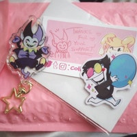 Jevil Deltarune Glitter Keychain Acrylic Epoxy Charm 2.5in. - Etsy Canada
