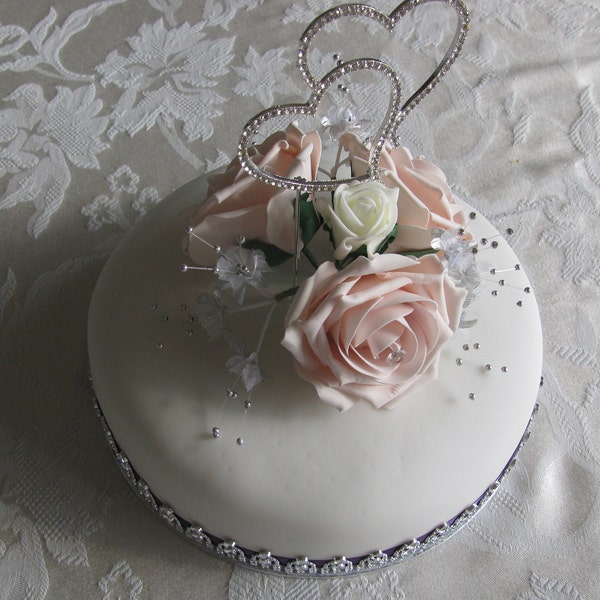 Wedding Flowers Cake Topper Bouquet - Etsy