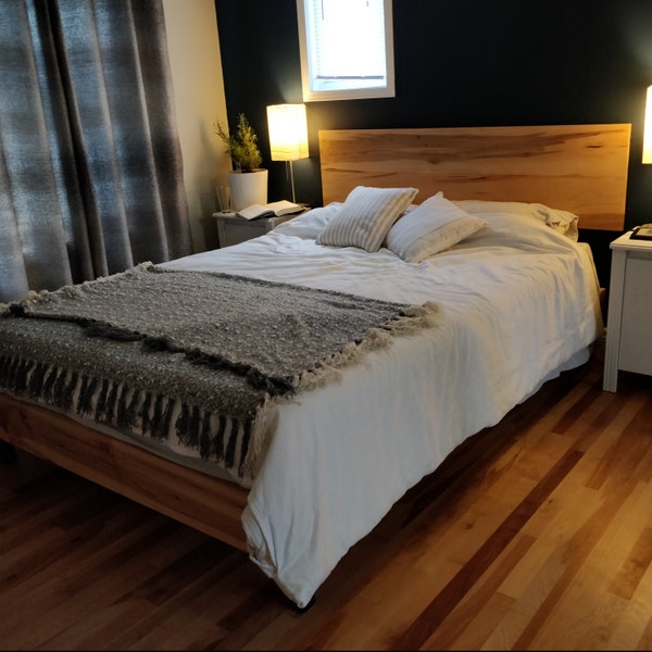 Maple Wood Bed Frame – King Size - Etsy