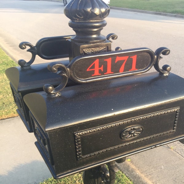 Custom Mailbox Number Decals ~ Set of 2 ~ Residential or HOA (decals ...