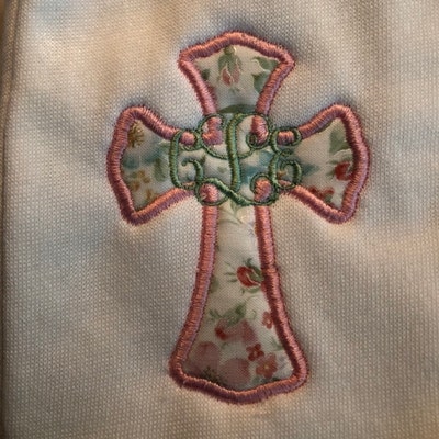 Cross Applique Machine Embroidery Design 4 Sizes - Etsy