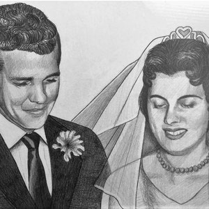 Custom Drawn Portrait / Original Art / Personalized Art / | Etsy