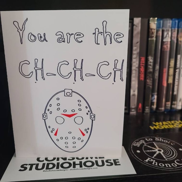 Love Card, Jason Voorhees, Anniversary Card, Horror Birthday, Spooky ...
