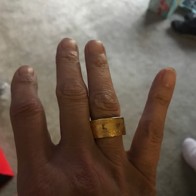 22k Solid Gold Coin Ring for Men: Crafted From 1 Oz 'heads' Design Coin ...