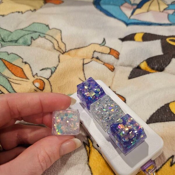 Glitter Keycaps | OEM Cherry MX Switches | Mechanical Keyboard Key Cap ...