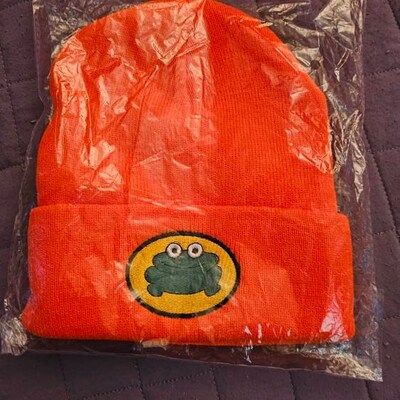 Embroidered Parappa the Rapper Beanie Frog Knit Cuffed Beanie - Etsy