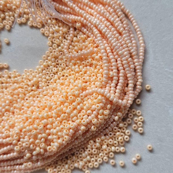 1 Meter Mix Transparent Multicolour Seed Bead Strands, 11/0 (2.2mm ...