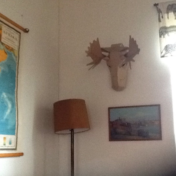 Moose Mask, 3D Papercraft Mask Template, Low Poly Paper Mask, Unique ...