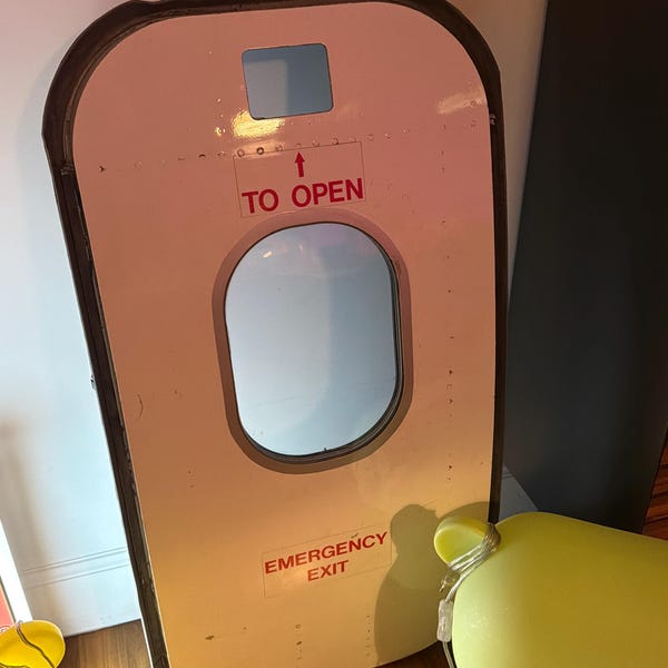 British Airways Emergency Overwing Exit Door G-MIDS G-MIDY Airbus A319 ...