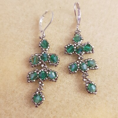 Byzantine Crystal Cross Pendant Tutorial: PDF - Etsy