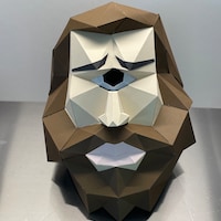 T-rex Low Poly Mask, DIY Paper Craft Mask Dinosaur, PDF Template for 3D ...