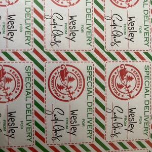 Instant Download Christmas Gift Label PDF Personalized - Etsy