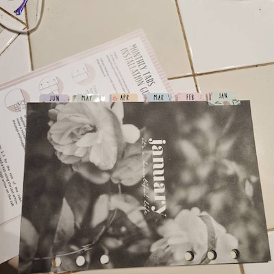 Monthly Tabs for Planner Stickers 12 Month Tabs and 12 Blank Tabs ...