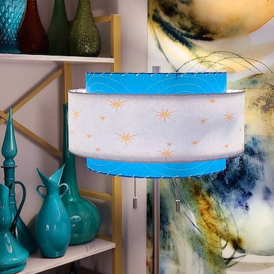 Atomic Lamp Shade / 3 Tier Atomic / Hand Made Retro Style / Custom ...