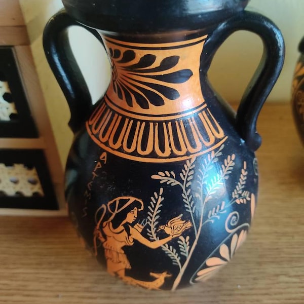 Red Figure Pottery, Kylix Shows Achilles With Patroclus,21cm Diameter ...