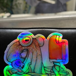 Octonation Octopus Sticker Pack 5 Stickers Same Design - Etsy