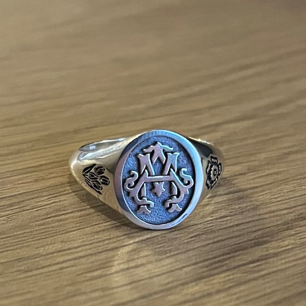 Custom Engraved Rings, Custom Signet Ring, Engraved Signet Ring ...