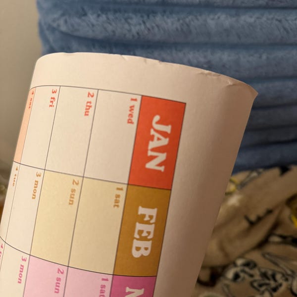 Slim To-do List & Notepad Pink and Red Bold Deskpad | Tear off Notepad ...