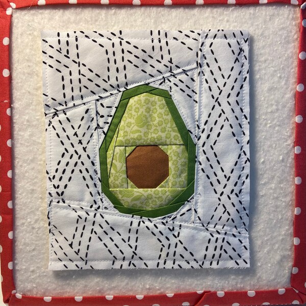 Avocado Paper Piecing Pattern, PDF - Etsy