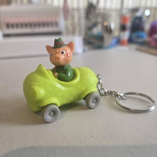 The Busy World of Richard Scarry Upcycled Keychains Mcdonald's Happy ...