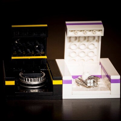 Engagement Ring Box Handmade With Legor Bricks Wedding Ring Box RING ...