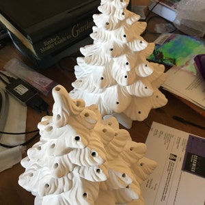 Atlantic A64 Ceramic Christmas Tree With Base Bisque ready to Paint ...