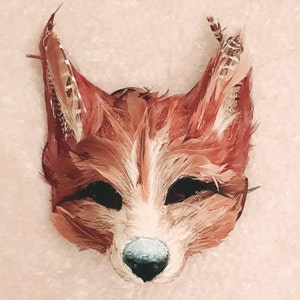 Luxury Red Fox Mask, Unisex Adult Fox Mask, Woodland Animals, Festival ...