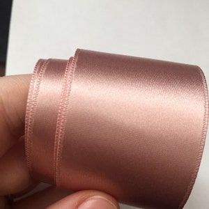 Rose Gold Lux Satin Ribbon for Weddings, Invitations, Sashes, Crafts ...