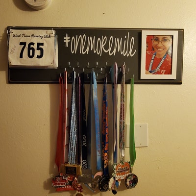 Custom Running Medal Holder Create Your Own Wording Custom Please ...