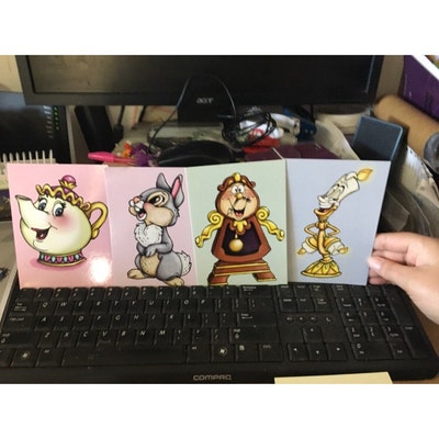 Mrs Potts Beauty and the Beast Postcard - Etsy