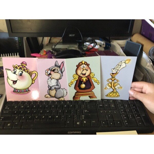 Mrs Potts Beauty and the Beast Postcard - Etsy