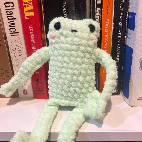 Crochet Leggy Frog, Plushie Amigurumi Frog in Multiple Colours ...