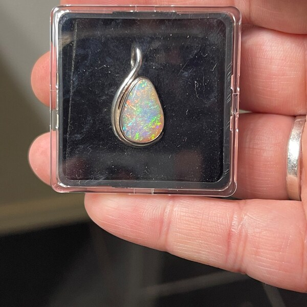 1ct Australian Opal- Grey Opal- Natural Solid Opal- Lightning Ridge ...