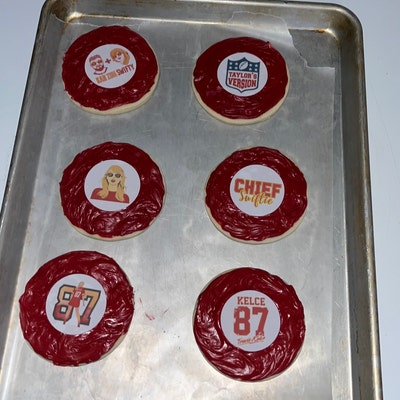 Taylor Swift Toppers, Travis Kelce Edible Image Sheet Super Bowl ...