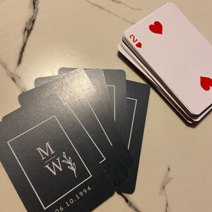 Personalized Playing Cards Monogram Playing Cards Wedding - Etsy