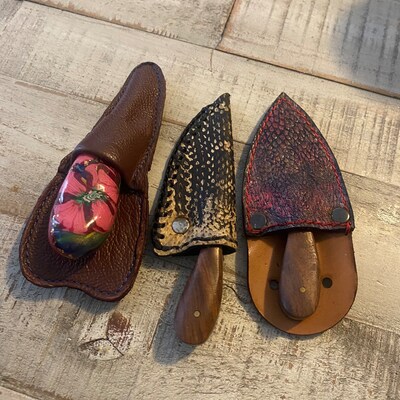 Large Handpainted Blue Tipped Leather Rose Headband, Hairband ...