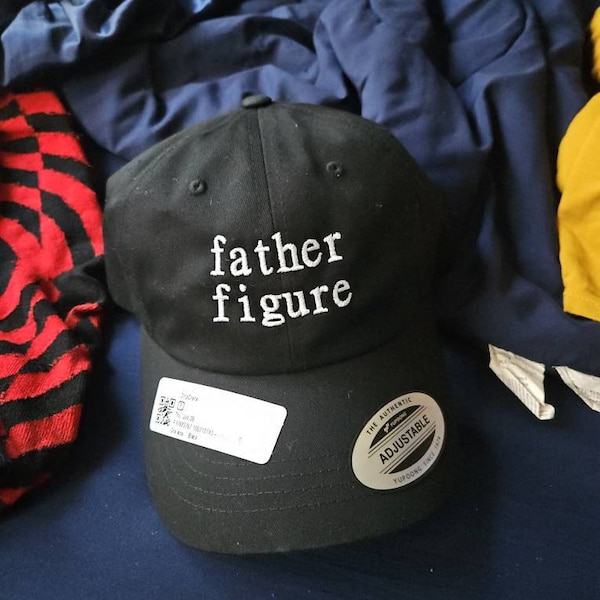 Embroidered Dad Hat "father Figure", Funny Hats, Meme Baseball Cap - Etsy