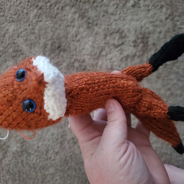 FOX DOLL - English Knitting Pattern - Etsy