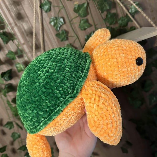 LARGE Crochet Turtle Pattern, Cute Toy, Crochet Turtle, Handmade Gift ...