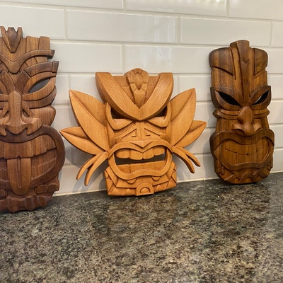 Tiki Mask Bar Decor Free Shipping Tiki Mask Home Decor Tiki Bar Decor ...