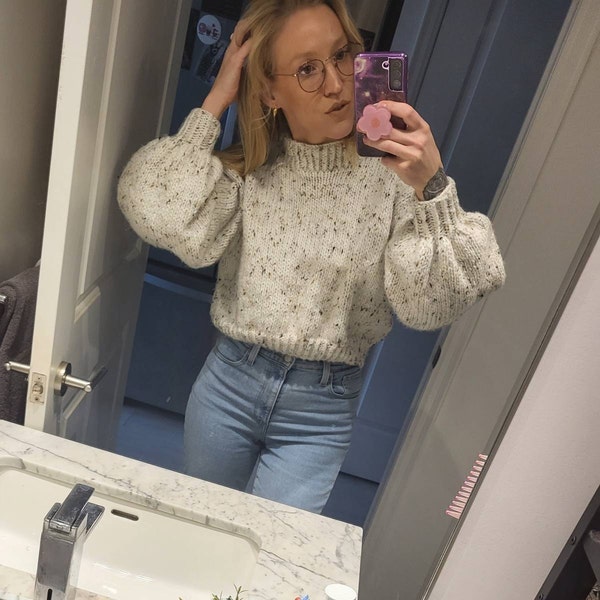 I'm Obsessed Jumper | Digital Download | Chunky Knit Sweater Pattern ...