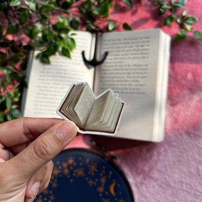 Open Book Sticker - Etsy