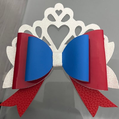 Princess Bow SVG, Crown Bow Template SVG, Tiara Hair Bow, Felt Bow PDF ...